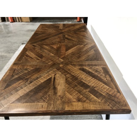 Rectangular dining table 220x100cm recycled wood | Second Life